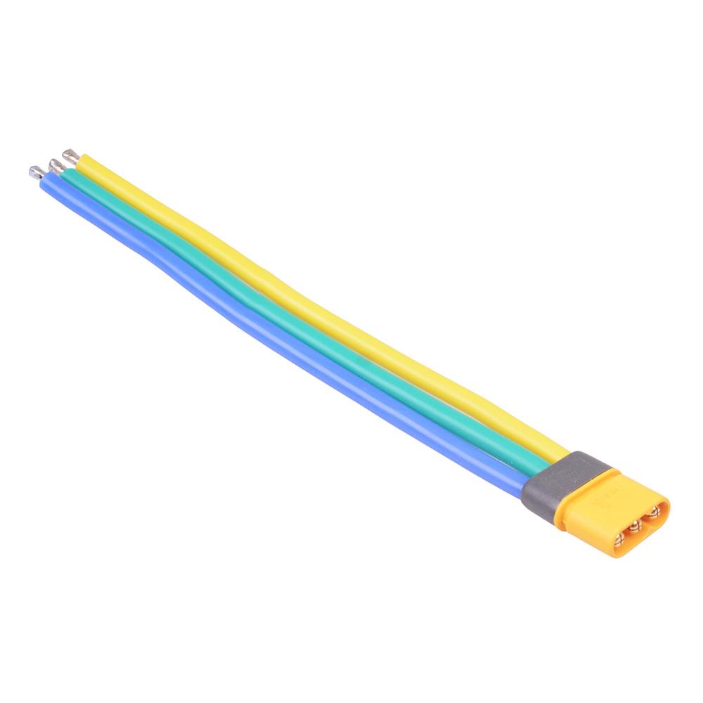 Prewired Male MR30 3 Pin Connector 15A 10cm AMASS — Switch Electronics ...