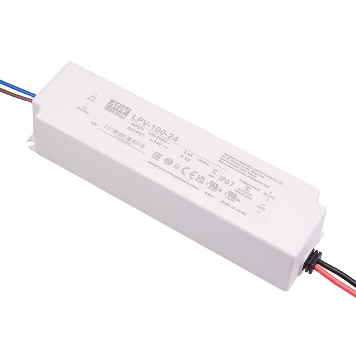 LPV-100-24 100W 24V LED Driver Power Supply IP67 Mean Well — Switch ...