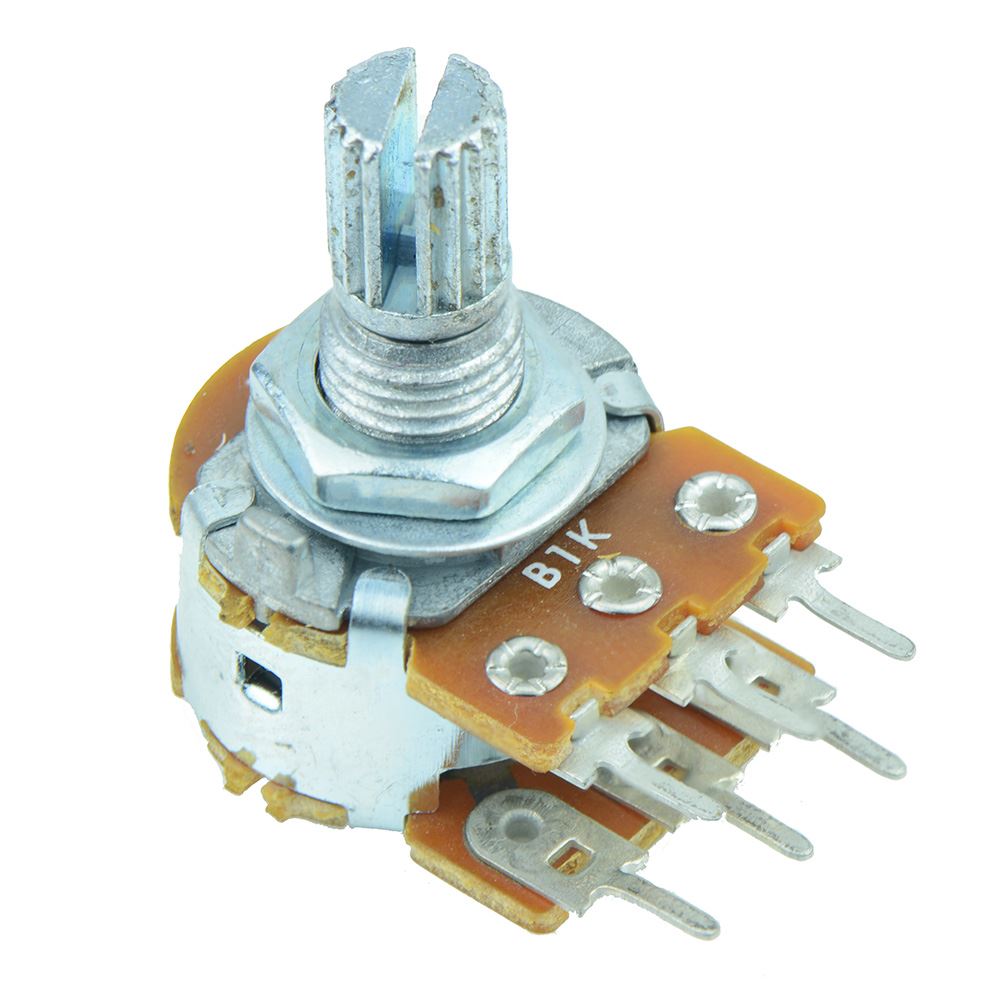 100k Linear 16mm Stereo Splined Potentiometer — Switch Electronics ...