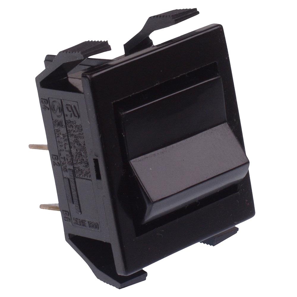 1610B5NN Russenberger On-Off Black Rectangle Rocker Switch DPST 15A ...
