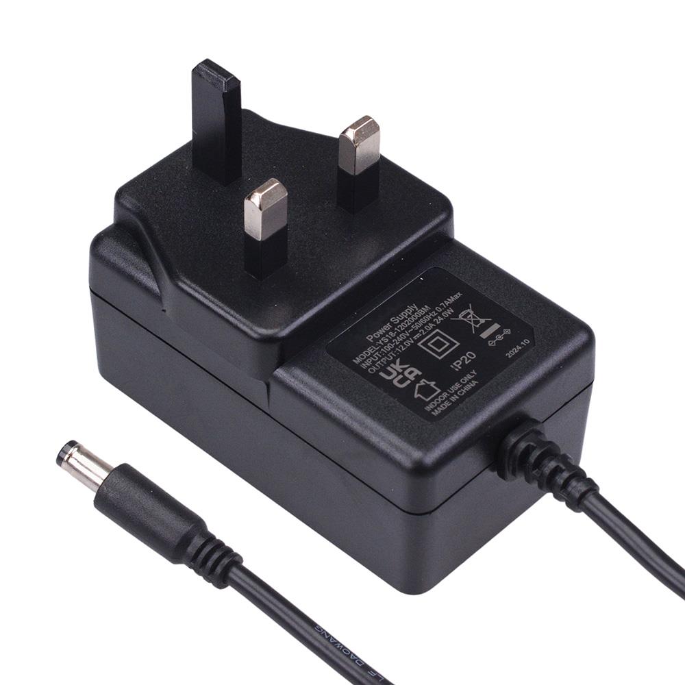 2A 12VDC Switching Plugtop Power Supply 3-Pin UK 24W — Switch ...