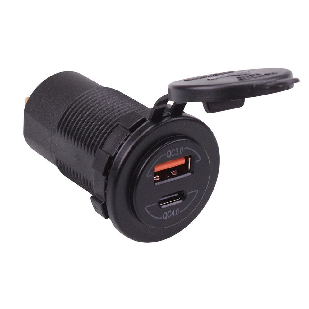 Dual USB-A + USB-C Quick Charge Socket 12-24V — Switch Electronics ...