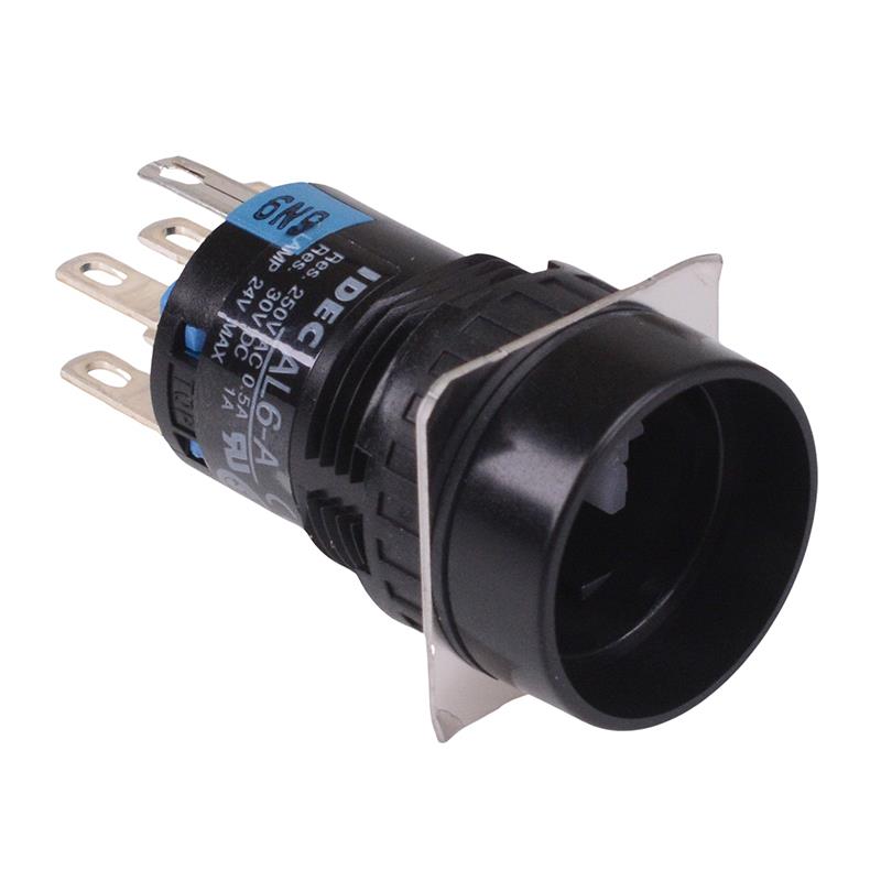 AL6M-A200 16mm Latching Round illuminated Push Button Body DPDT IDEC ...