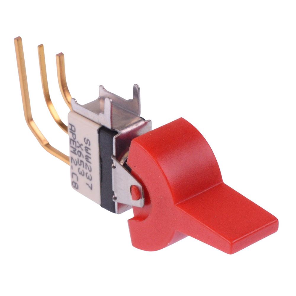 SWW237CD6X653 APEM Red Paddle (On)-Off-(On) Momentary Washable PCB Min ...