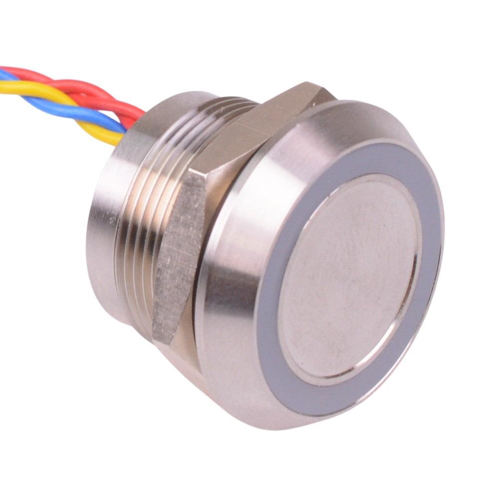 PBARYAFB000EOB APEM Blue LED 24V Stainless Steel Momentary NO 22mm Pie ...