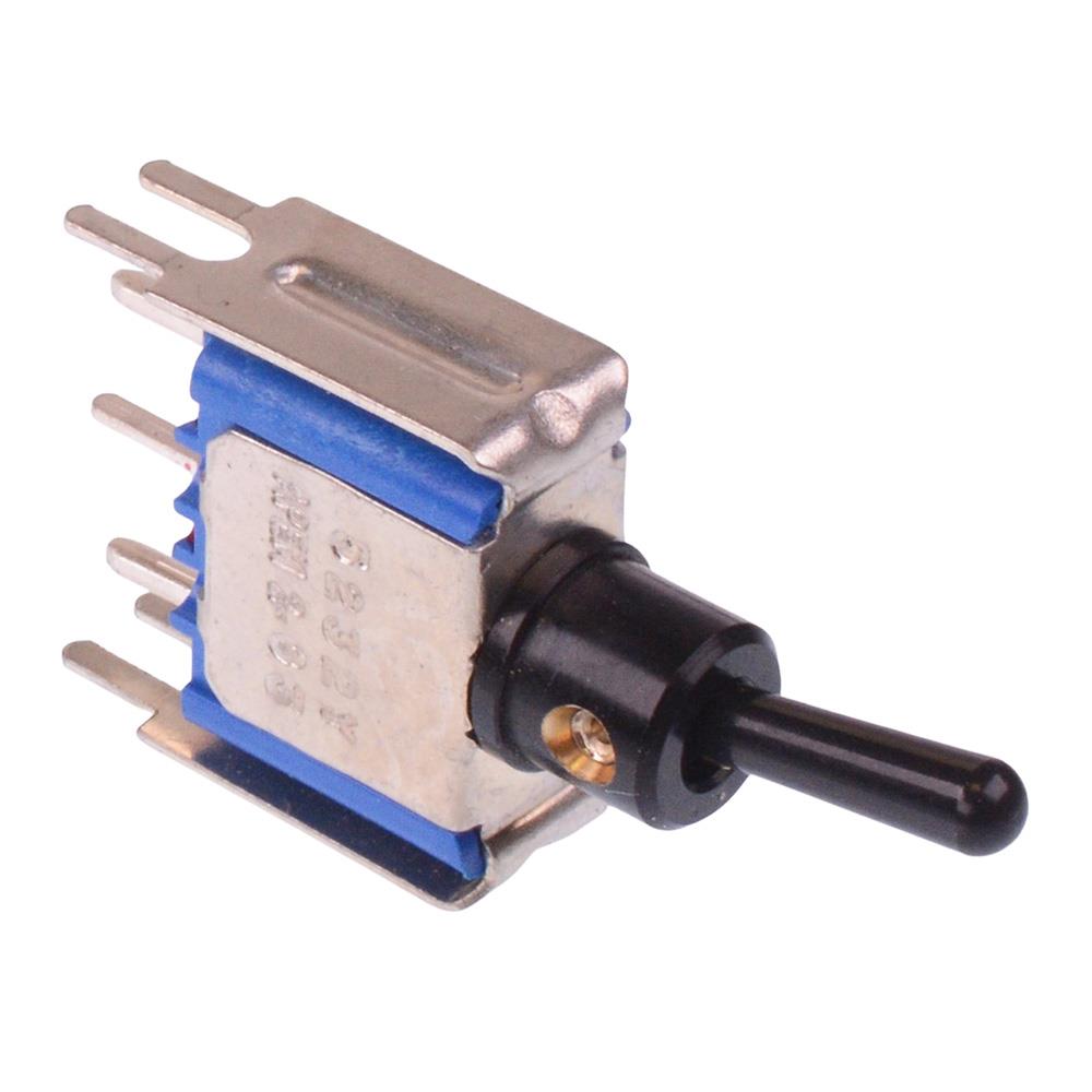 5232YABG17 APEM Black On-(On) Momentary Miniature PCB Toggle Switch SP ...