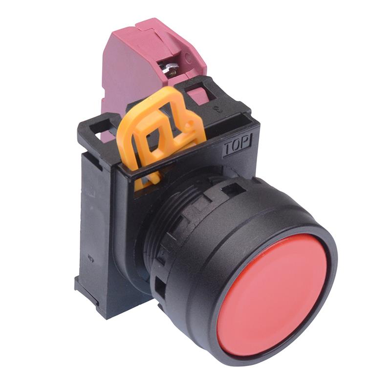 YW1B-M1E01R Red 22mm Momentary Push Button Switch NC IP65 IDEC — Switch Electronics | Your One ...