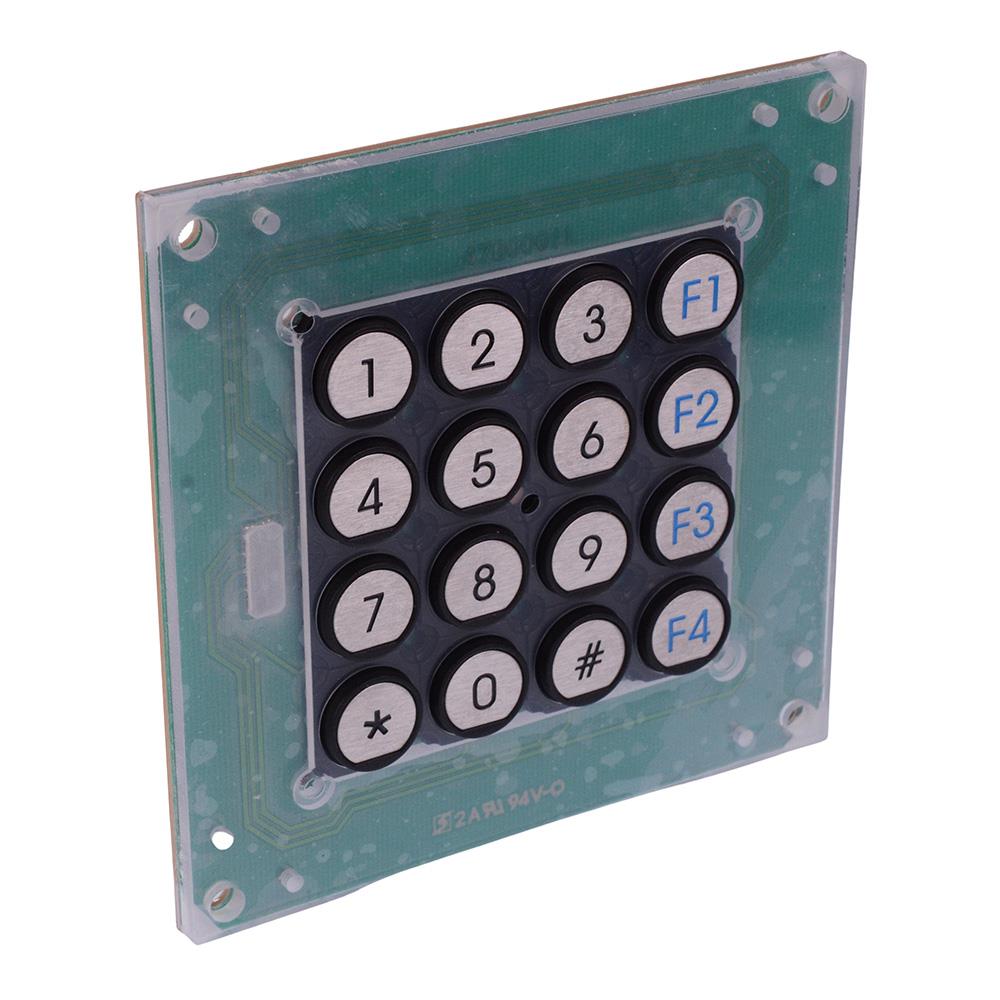 PR01600 16-Key Rear Mounting Stainless Steel Keypad IP65 APEM — Switch ...