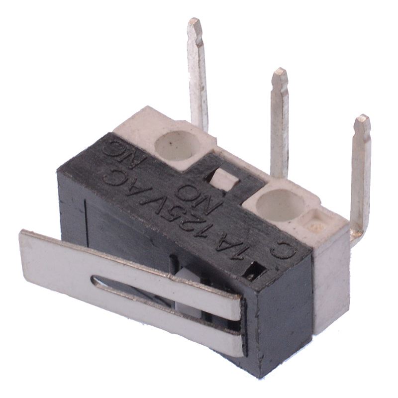 13mm Lever Subminiature Horizontal PCB Microswitch SPDT 3A — Switch ...