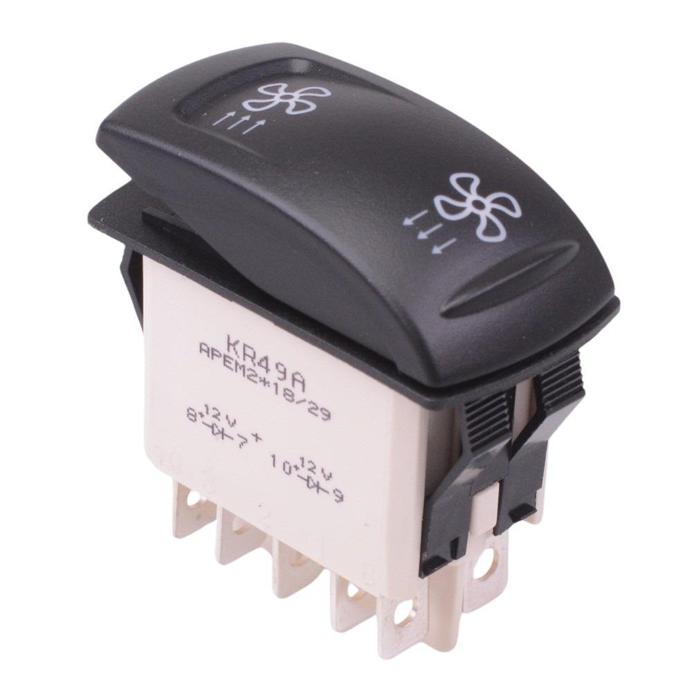 KR49CAXFFG22N58XX59 On-Off-On Auto Rocker Switch Yellow 12V Extraction ...