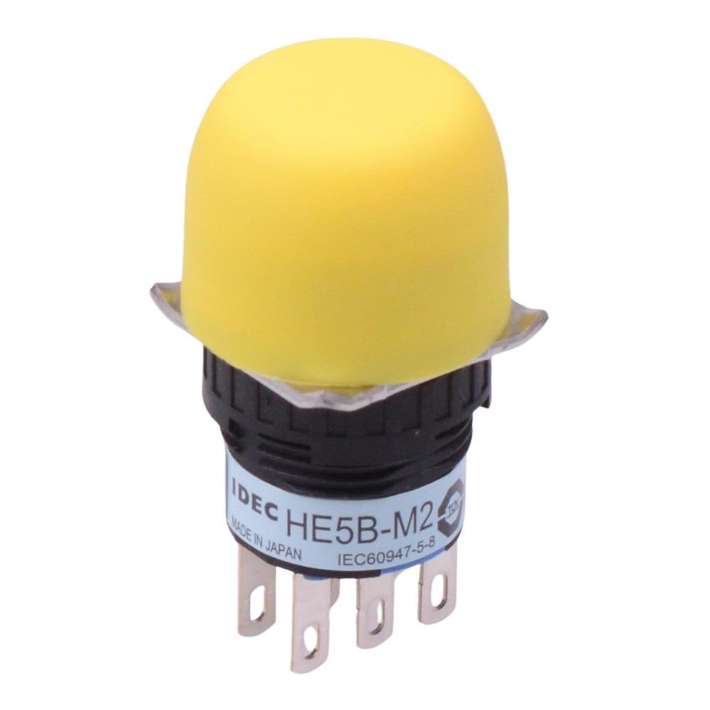 HE5B-M2PY Yellow Double 3-Position 16mm Round Enabling Switch IDEC ...