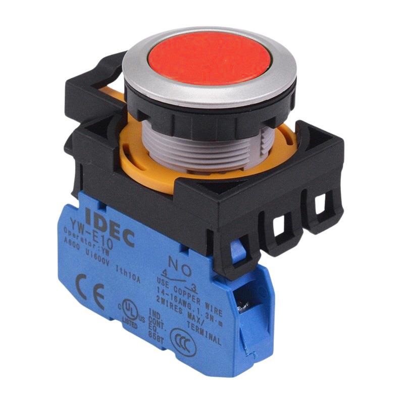 CW4B-M1E10R Red Metallic Momentary Push Button Switch 1NO IP65 IDEC — Switch Electronics | Your ...