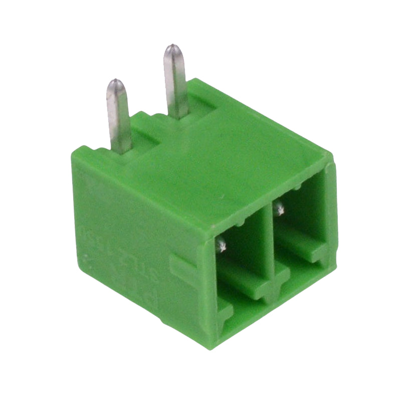 2-Way 3.81mm Horizontal PCB Header Closed Ends Green 10A 300V — Switch ...