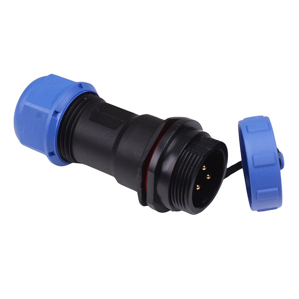 3 Pin Waterproof W17 Male Socket Cable Connector IP68 10A — Switch ...