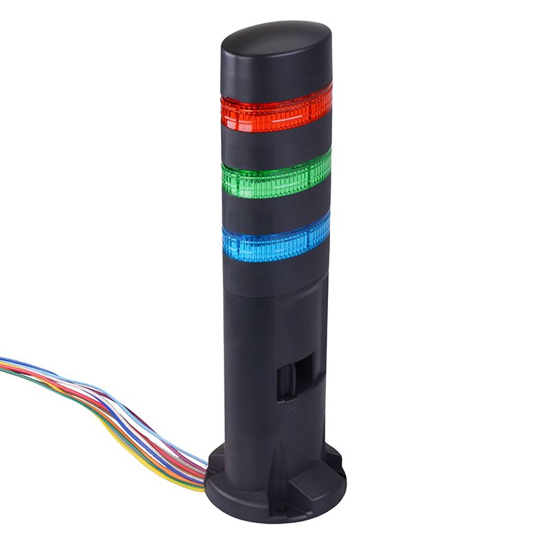 LD6A-3DZQB-RGS Red/Green/Blue Stack Light LED Tower with Sounder & Fla ...