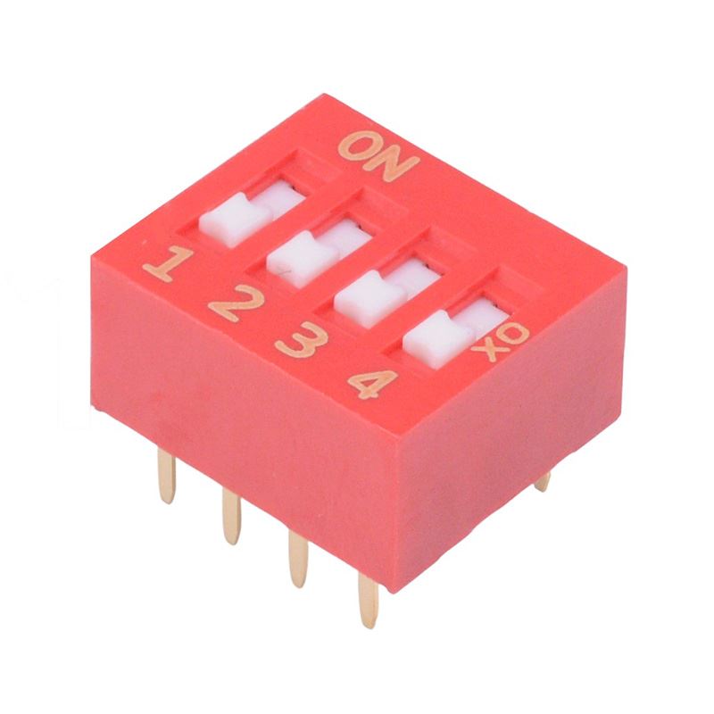NDSR-04-V 4 Way Recessed Actuator DIP Switch SPST APEM — Switch Electronics | Your One Stop ...