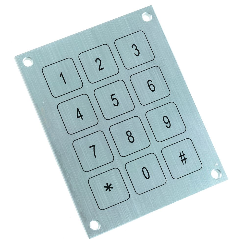3x4 Aluminium Piezo Keypad IP68 KPF34 — Switch Electronics | Your One ...