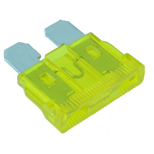 20A Standard Automotive Blade Fuse Yellow — Switch Electronics | Your ...