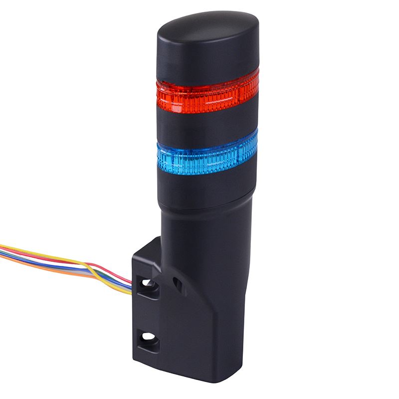 LD6A-2WQB-RS Red/Blue Stack Light LED Tower Wall Mount 24VAC/DC IDEC ...