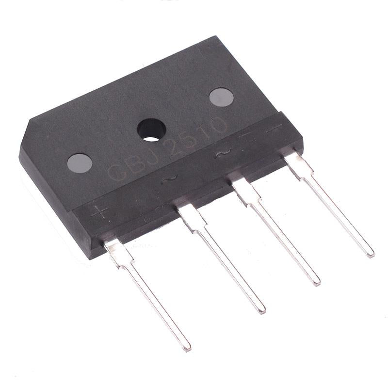 GBJ2510 4-Pin Bridge Rectifier Diode 25A 1000V — Switch Electronics ...