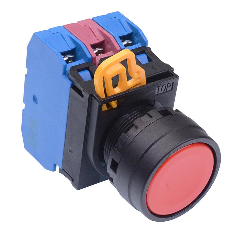 YW1B-A1E21R Red 22mm Maintained Push Button Switch 2NO-1NC IP65 IDEC ...
