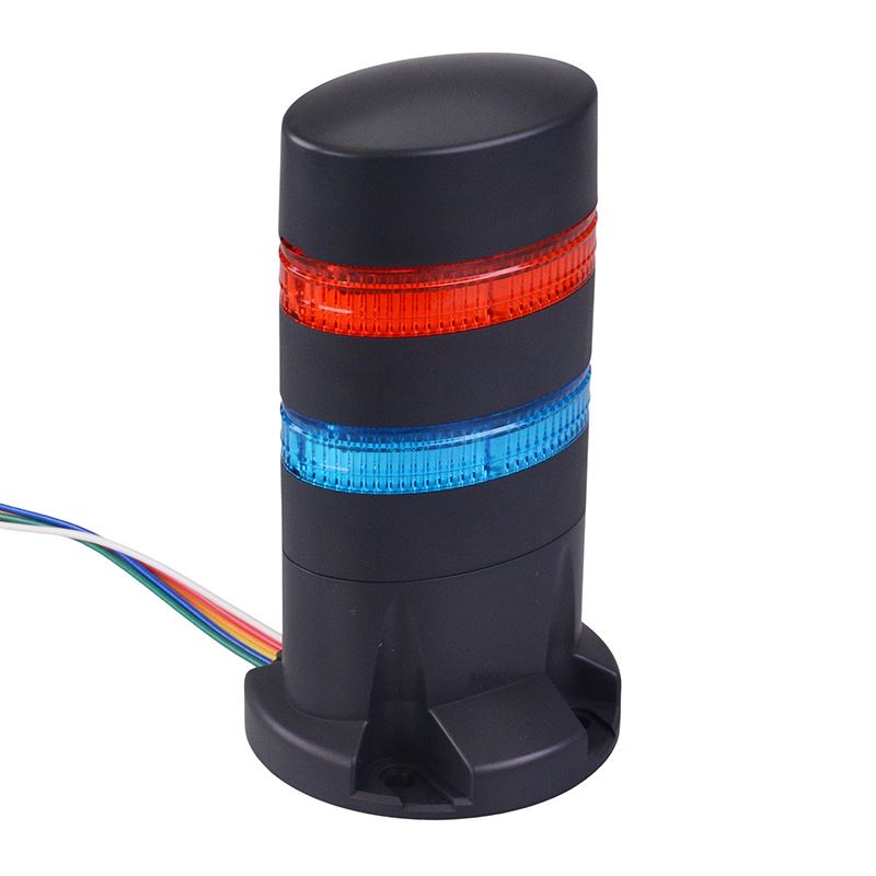 LD6A-2DQB-RS Red/Blue Stack Light LED Tower Direct Mount 24VAC/DC IDEC ...