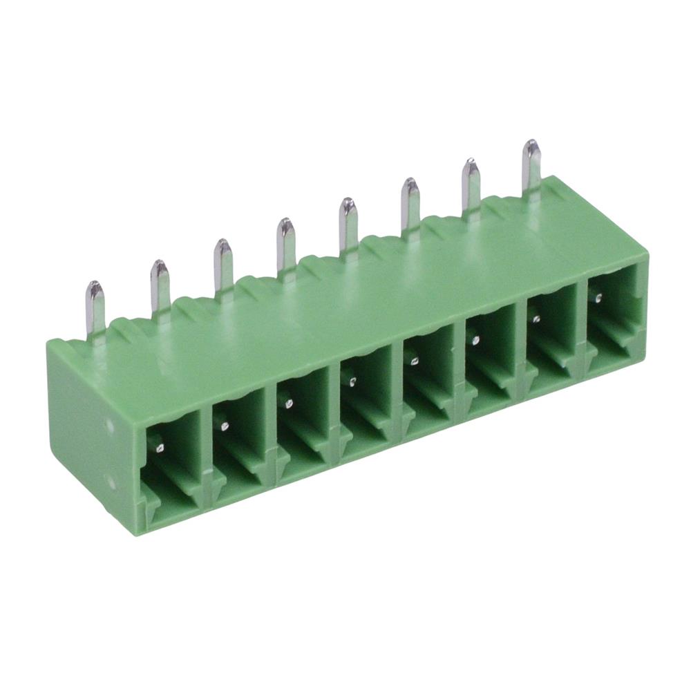 8-Way 3.81mm Horizontal PCB Header Closed Ends 8A 300V — Switch ...