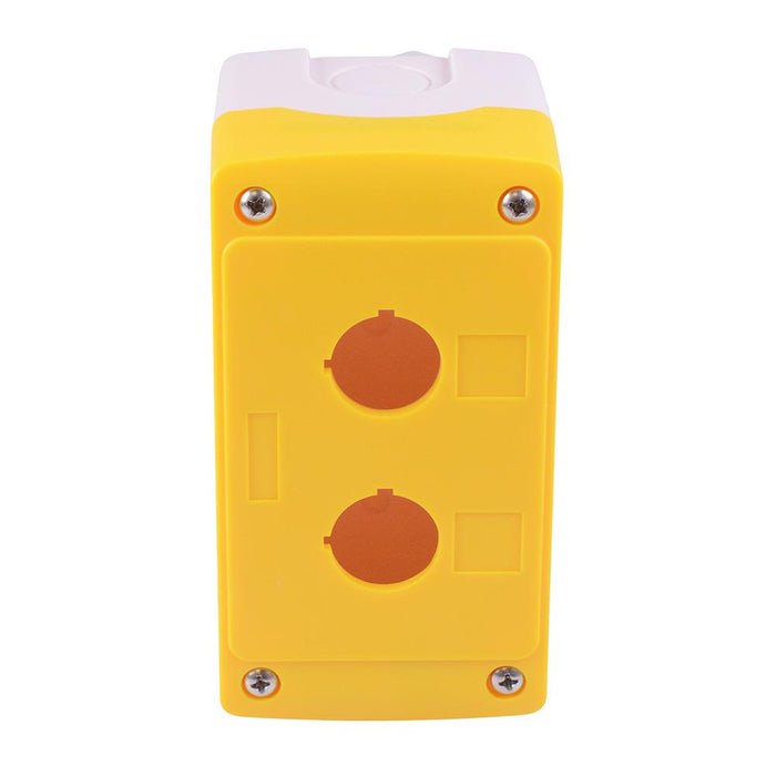 Yellow/White 2 Hole 22mm Control Station Box Enclosure IP65 — Switch ...