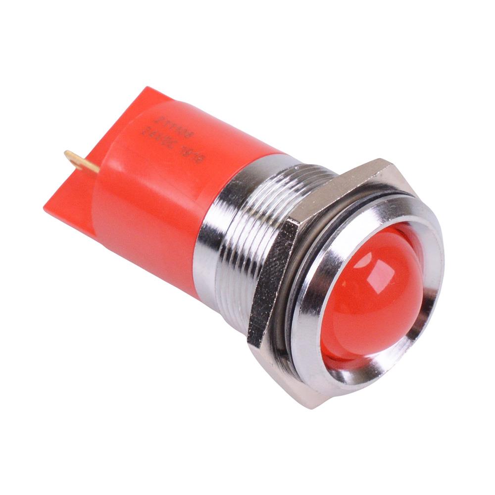 Q22P1CXXR24AEDL Red Prominent 22mm 24V LED Panel Indicator IP67 APEM ...