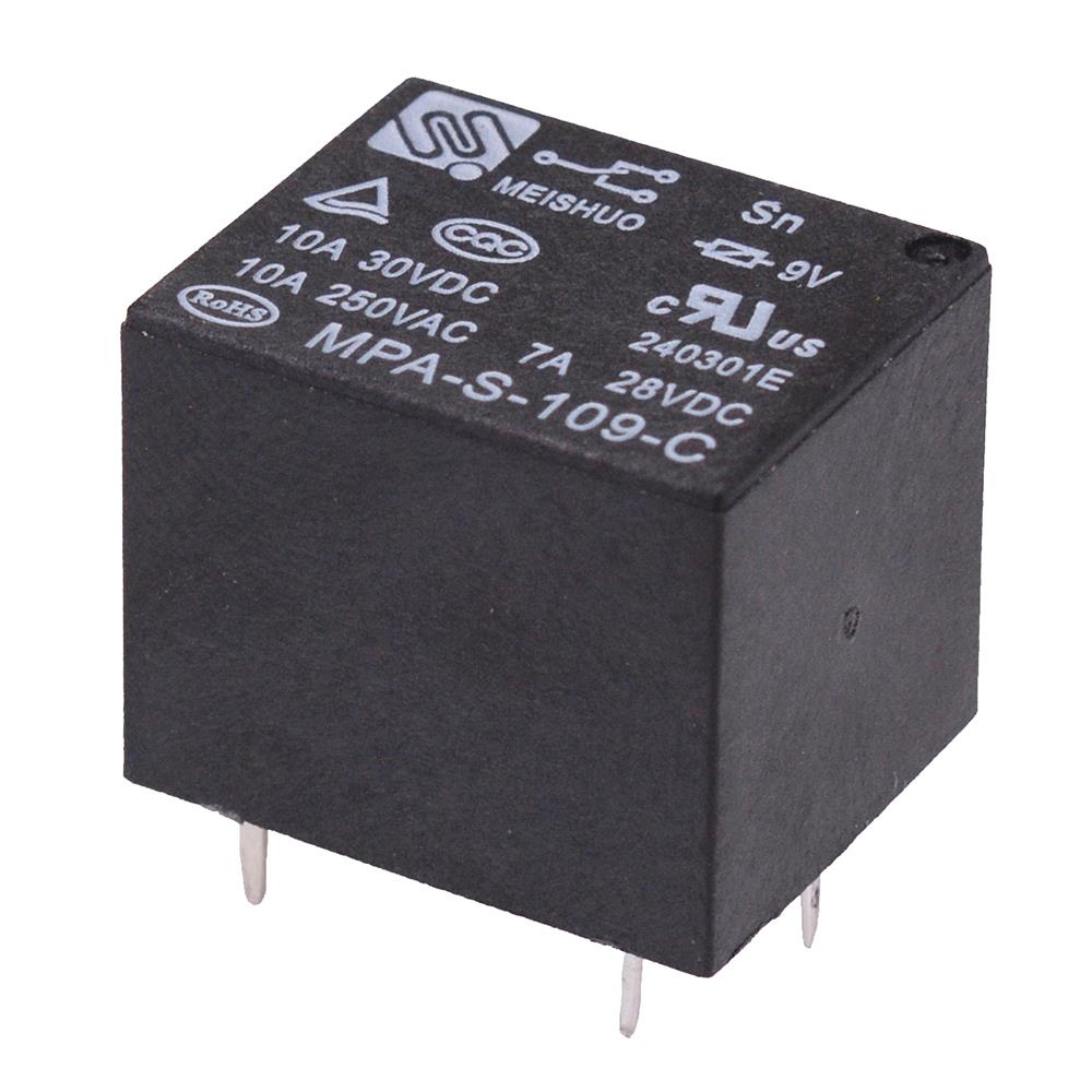 9V Mini Power PCB Relay SPDT 15A MPA-S-109-C — Switch Electronics ...