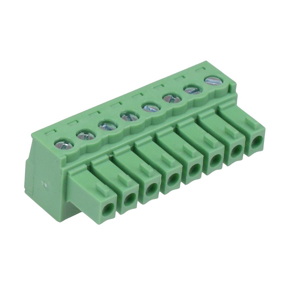 8-Way 3.81mm Right Angle Pluggable Terminal Block 8A 300V — Switch ...