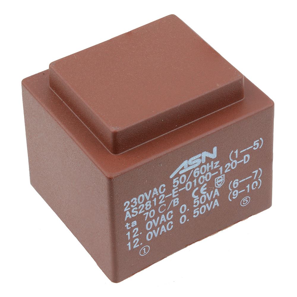 2 x 12V 1VA 230V Encapsulated PCB Transformer — Switch Electronics ...