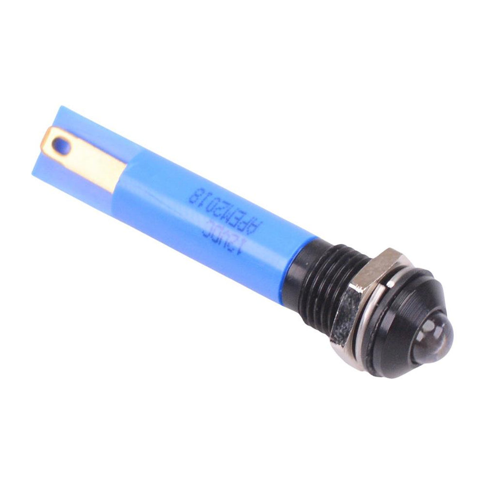 Q8P1BXXSB12E Super Bright Blue Prominent 8mm 12VDC LED Panel Indicator ...
