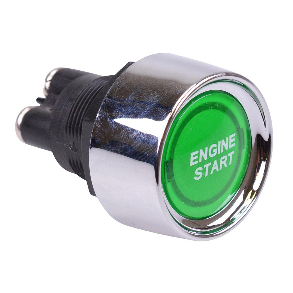 Green Off-(On) Momentary 12V Illuminated Starter Button Switch SPST 50 ...