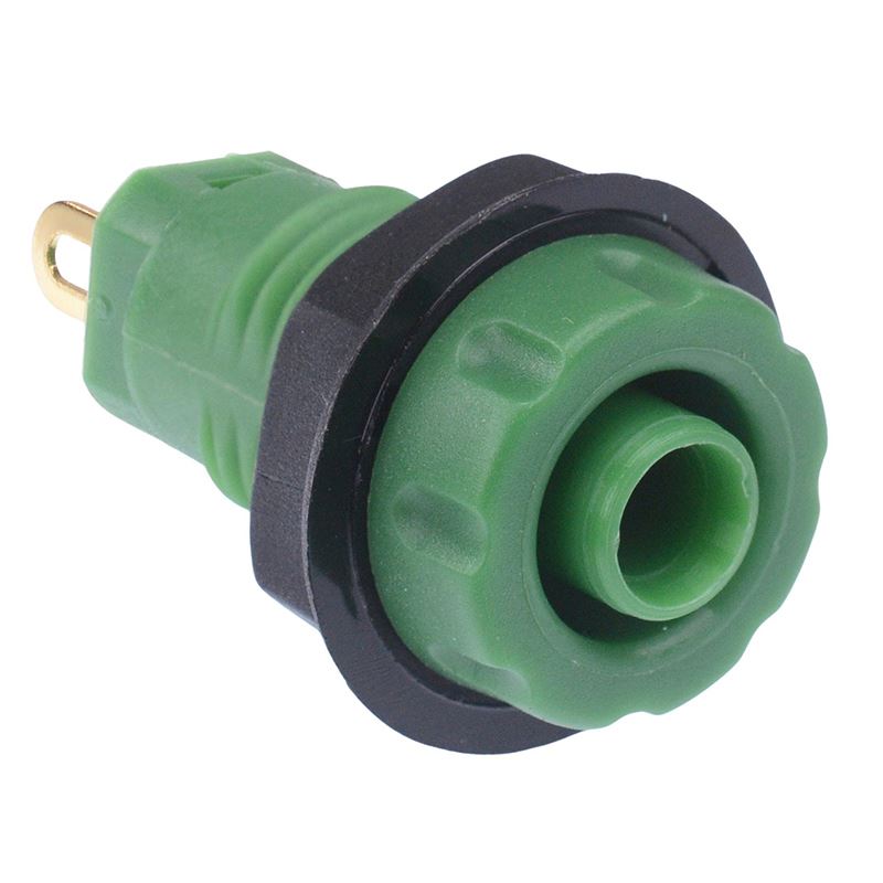 Green 4mm Shrouded Gold Plated Test Socket FCR14465 — Switch ...