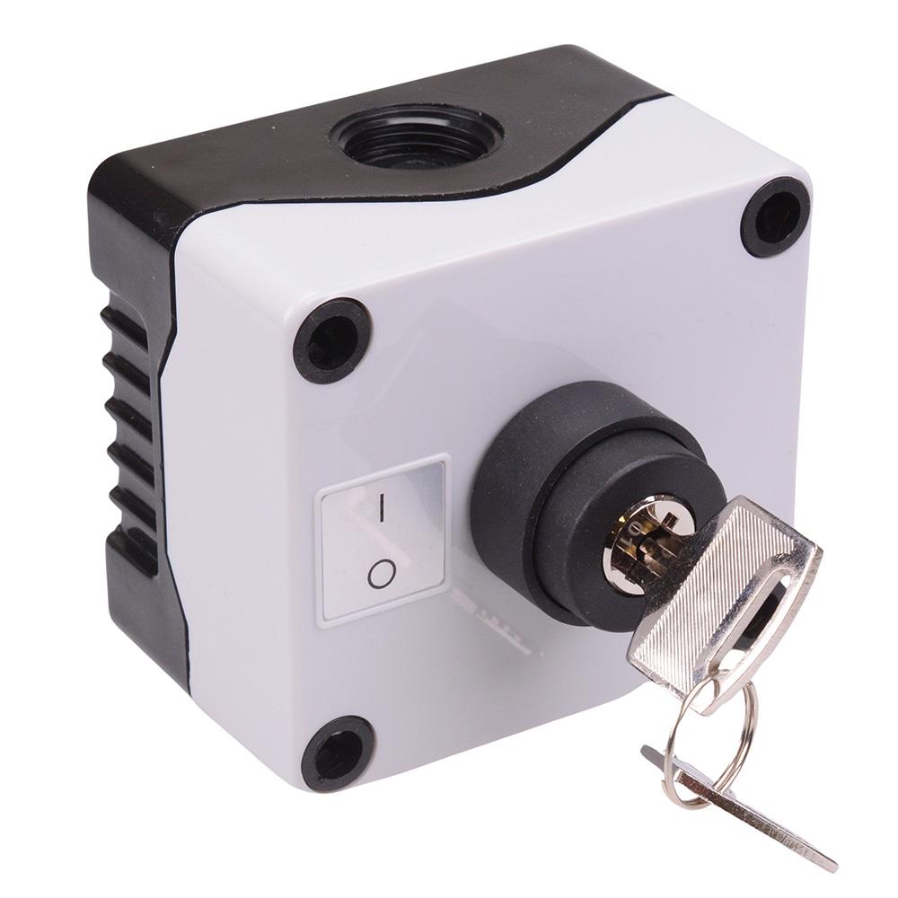 2 Position Key Switch Control Station Grey/Black 1DE.01.09AB — Switch ...