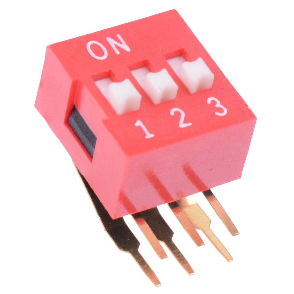 NDA03V APEM 3-Way Right Angle DIP Switch SPST — Switch Electronics | Your One Stop Component Shop
