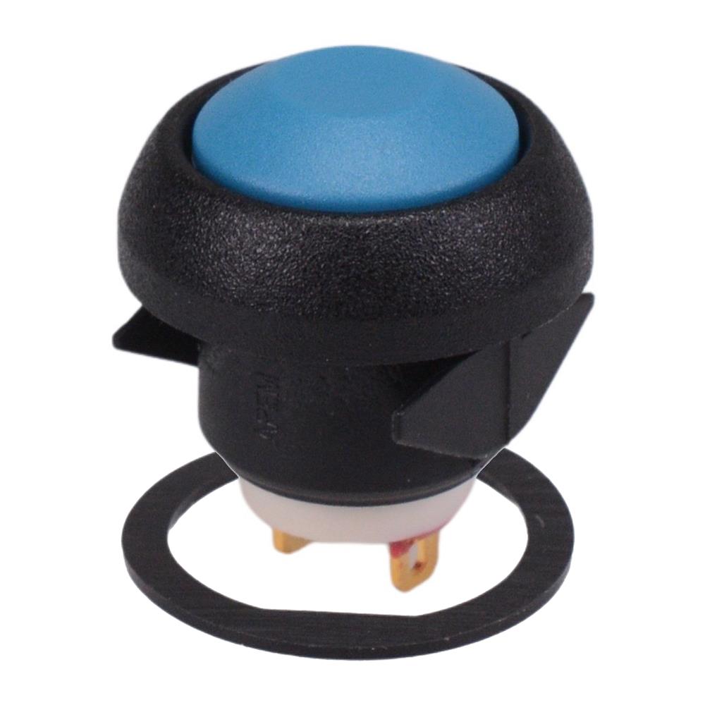 IBR3SAD1 Blue Momentary Snap-In 12mm Push Button Switch SPST IP67 ...