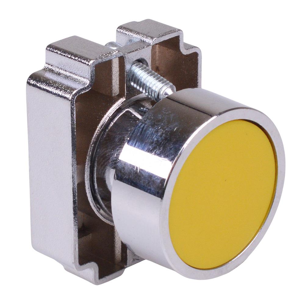 Techna PtecMetPNYellow Yellow Flush Push Button Switch Metal — Switch ...