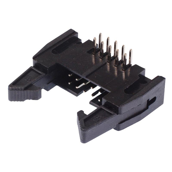 10-Way Right Angle IDC Latched PCB Plug 2.54mm Pitch — Switch ...