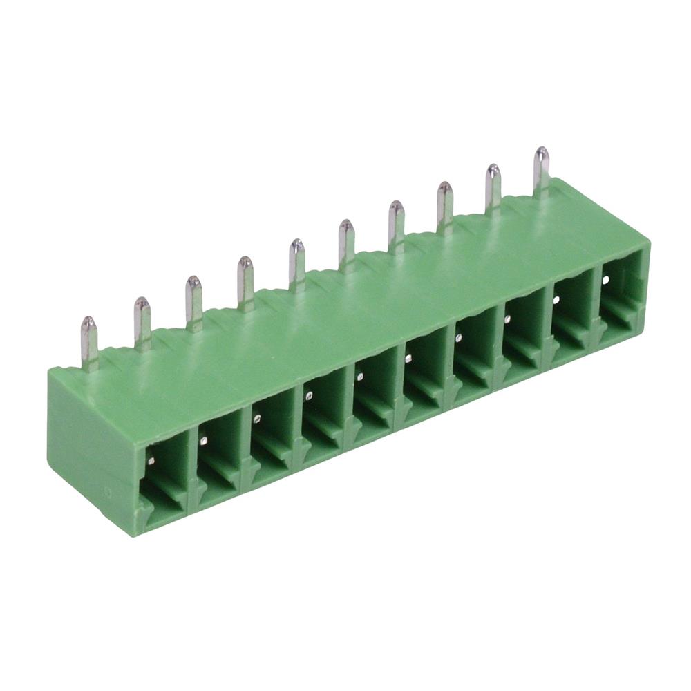 10-Way 3.81mm Horizontal PCB Header Closed Ends 8A 300V — Switch ...