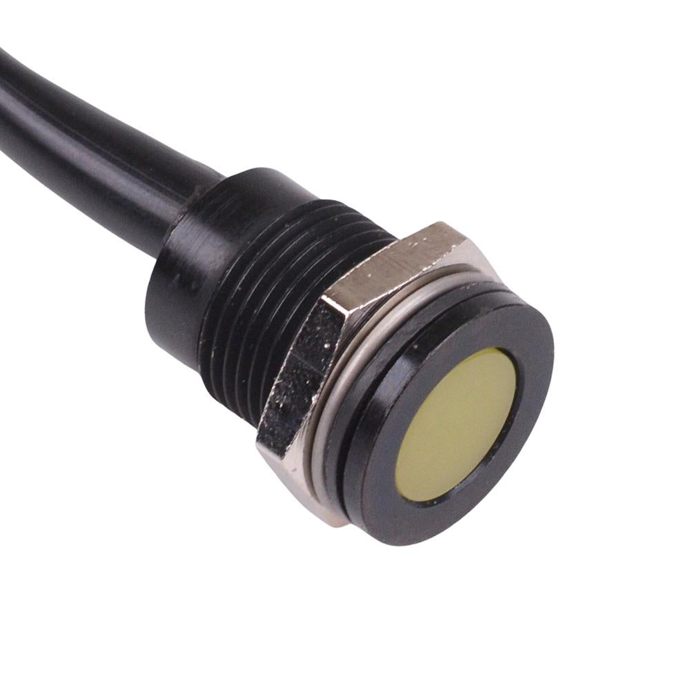 Q14F5BXXY12E-X0525 Yellow Flush 14mm 12VDC Panel Indicator IP67 APEM ...