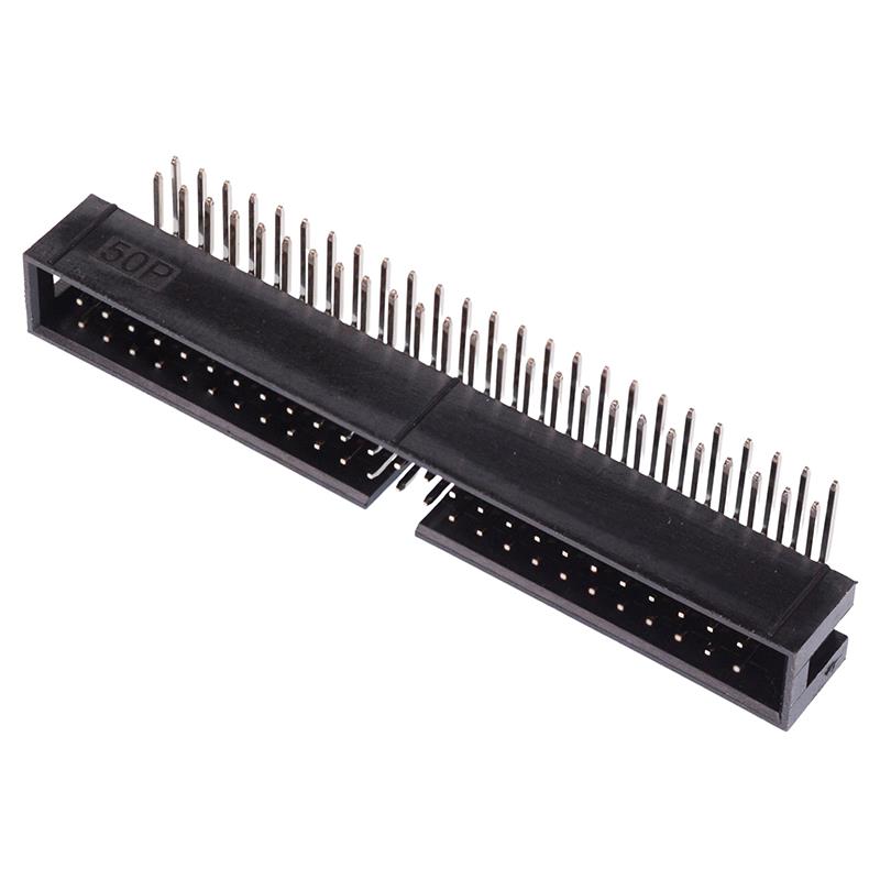 50-Way IDC Right Angle Pin Boxed Header 2.54mm — Switch Electronics ...
