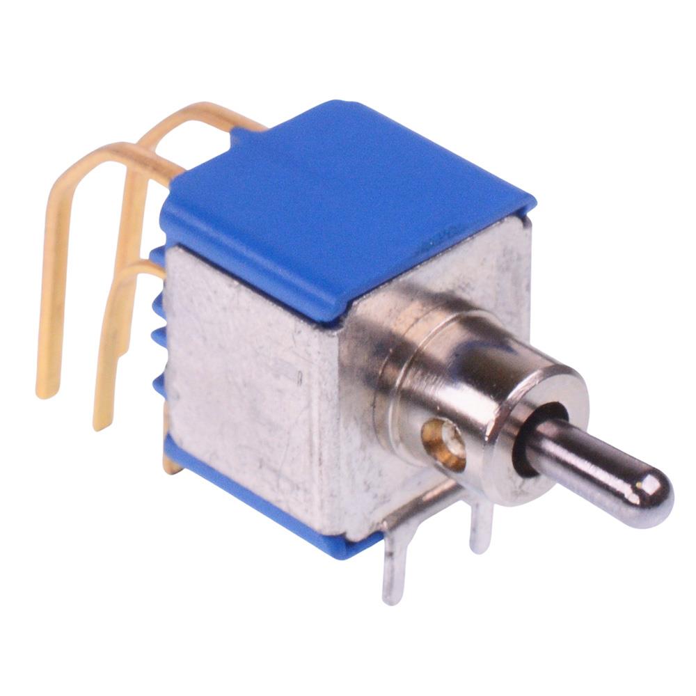 5247WWCDB7 APEM (On)-Off-(On) Momentary Miniature PCB Toggle Switch DP ...
