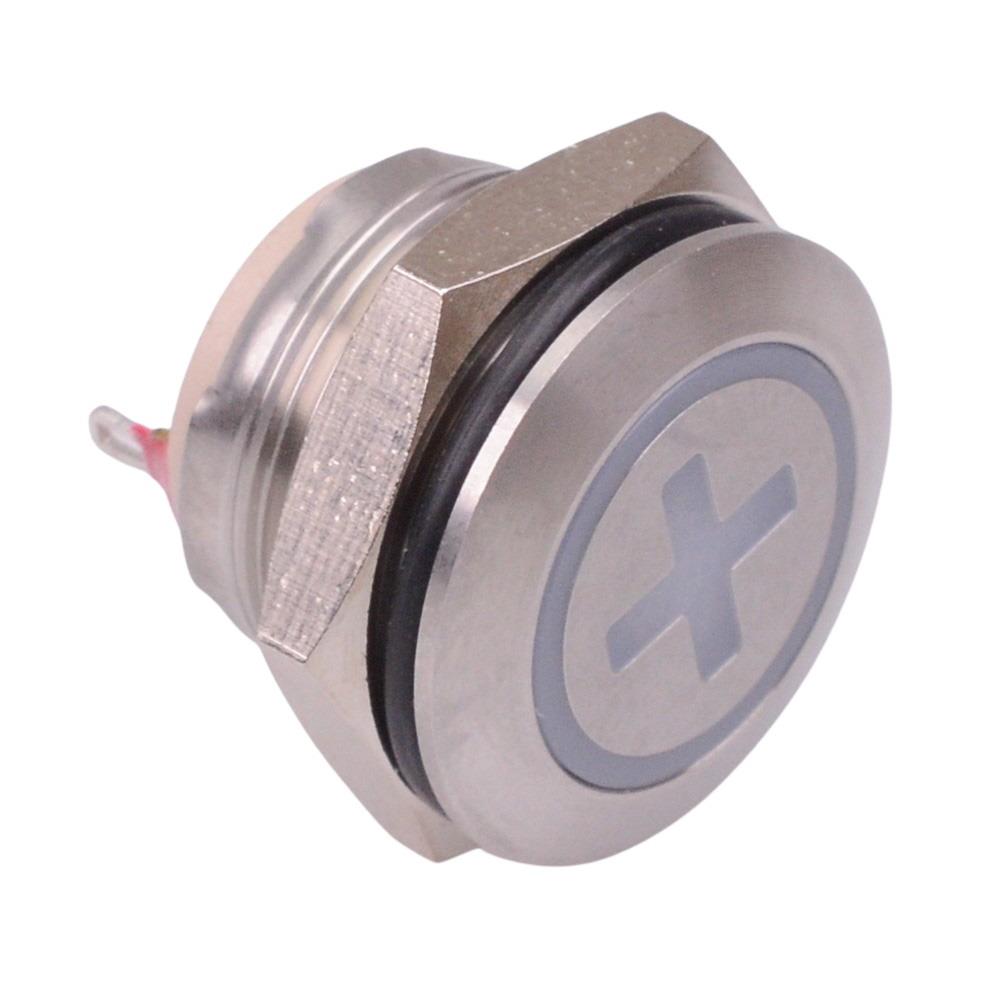 AV9SLD2482010K APEM Momentary 19mm Red/Green LED illuminated Vandal Pu ...