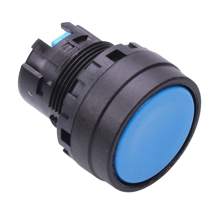 YW1B-M1S Blue 22mm Momentary Push Button Bezel for Non-illuminated IDE ...