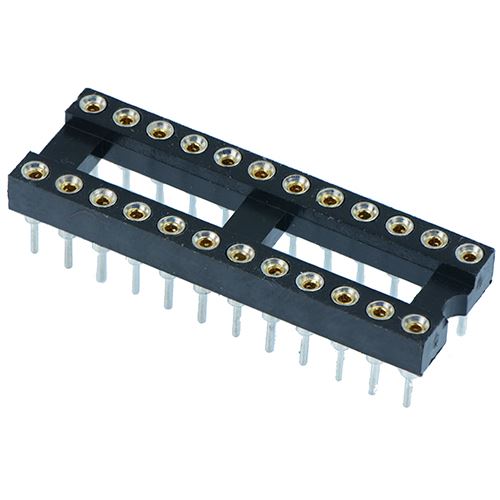 24 Pin DIP/DIL Turned Pin IC Socket Connector 0.3" Pitch — Switch ...