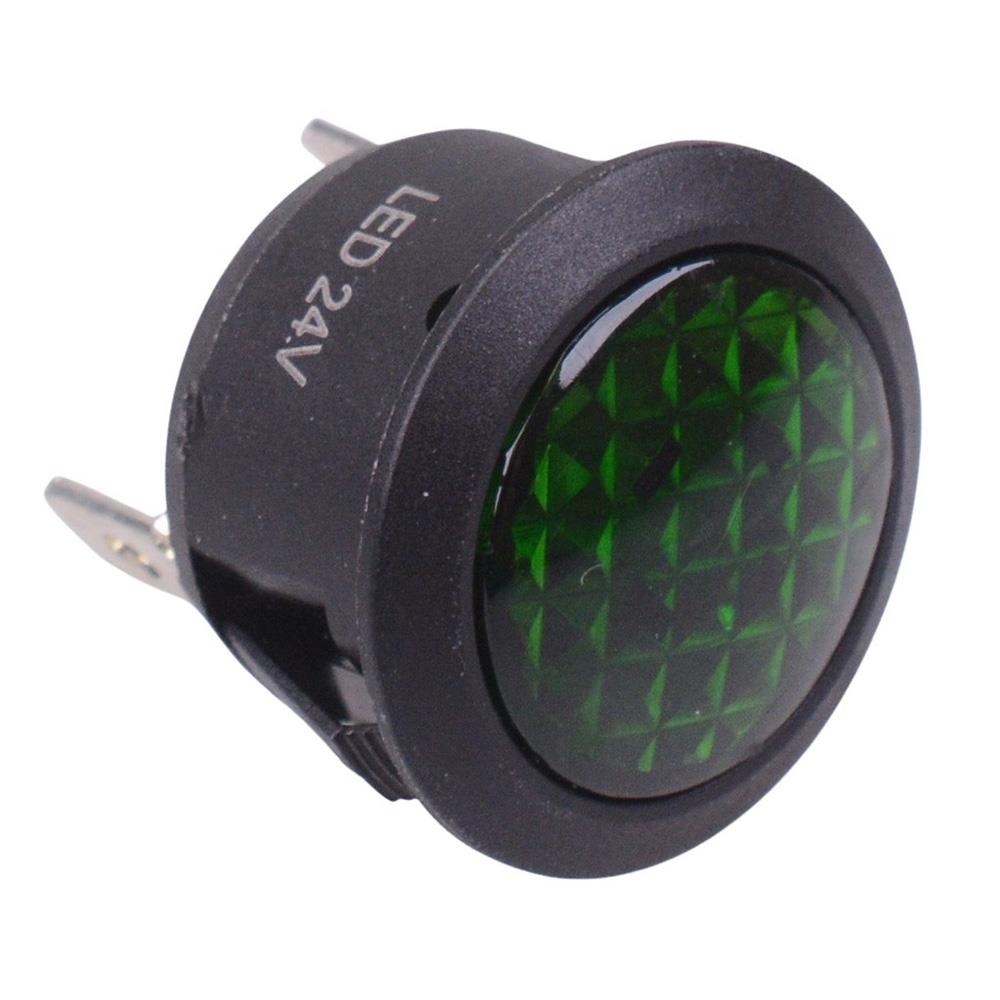Green 24V Panel Mount 20mm LED Panel Indicator R9-92L-02-G — Switch ...