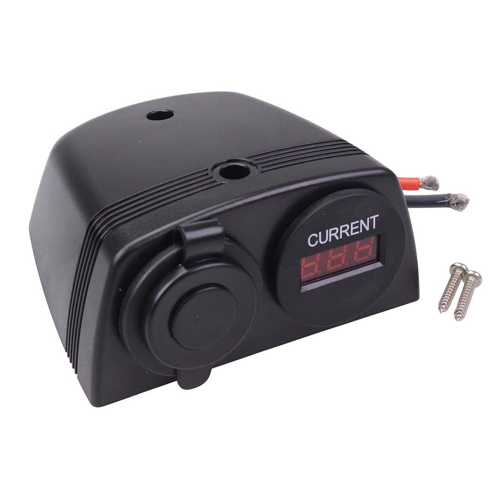 Cigarette Light Socket + Ammeter with Panel Mount Housing 7-33VDC A13 ...