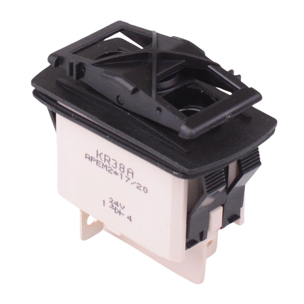 KR382AKJXA On-Off-(On) Auto Rocker Switch Red 24V illuminated SPDT IP6 ...